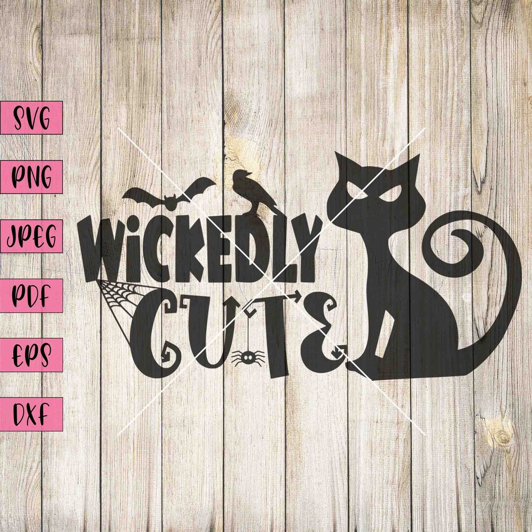 Wickedly Cute Svg, Cute Halloween Clipart, Halloween Png, Halloween ...