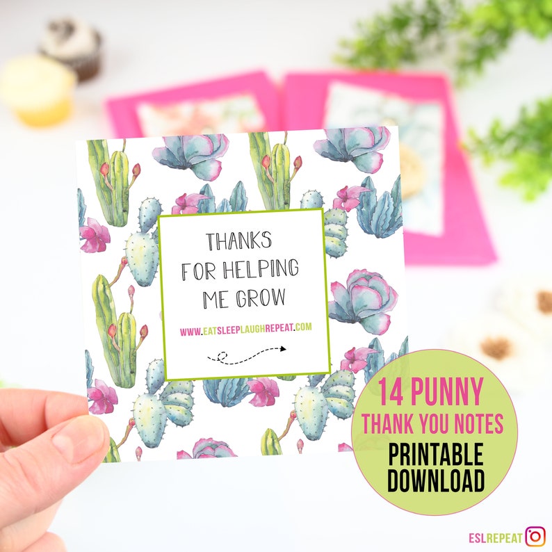 Bundle of 14, Printable Download, Customizable Business Thank You Notes ...