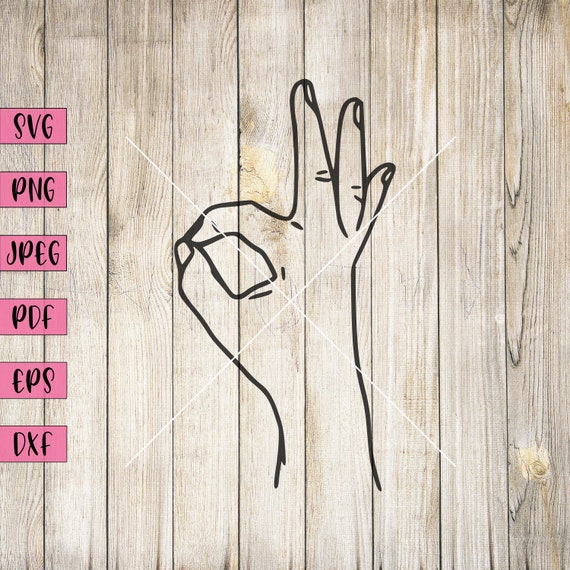 Ok Hand Signal SVG Hand Gesture SVG Ok Emoji SVG Hand - Etsy UK