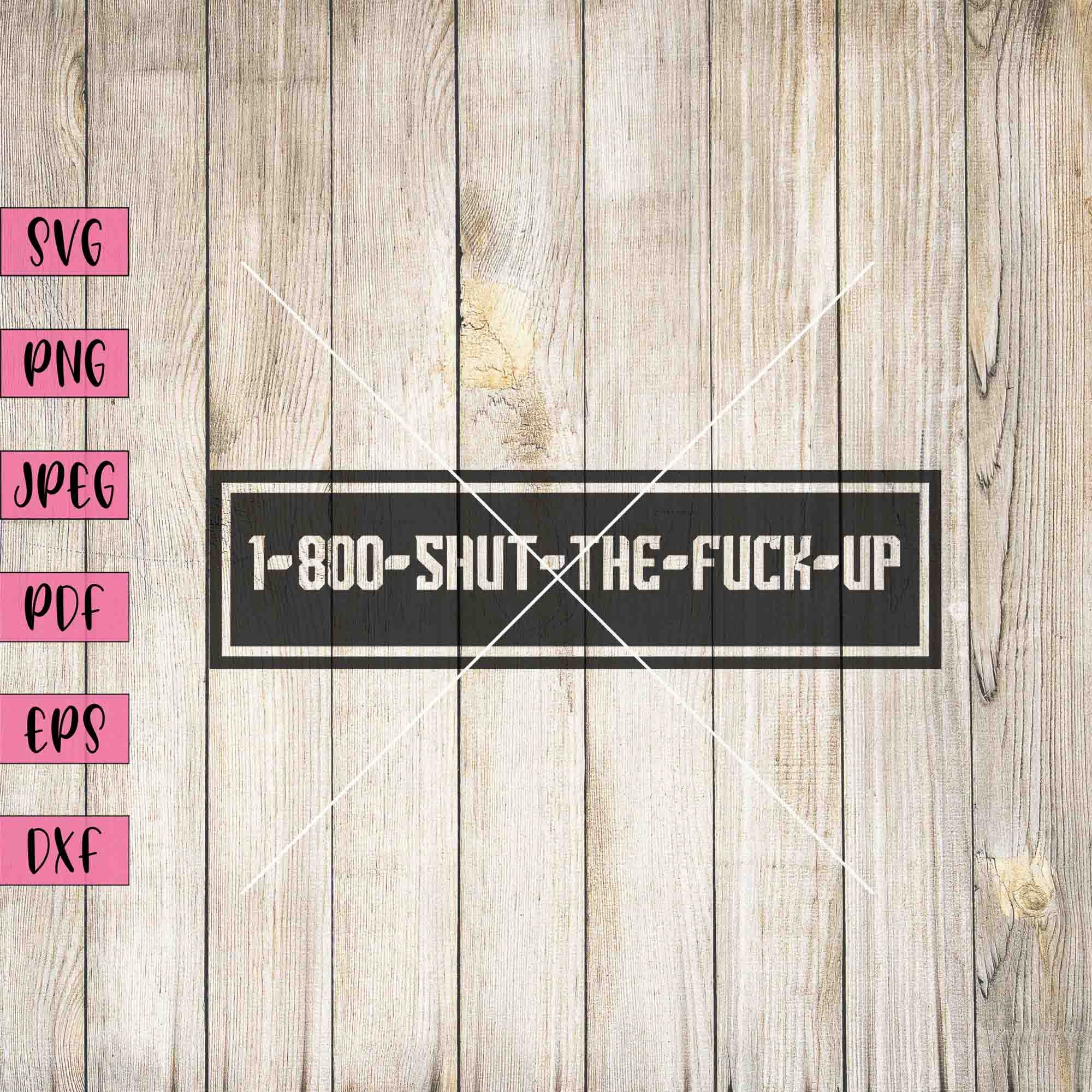 STFU Svg Inappropriate Stickers Rude Mug Swear Words Word - Etsy