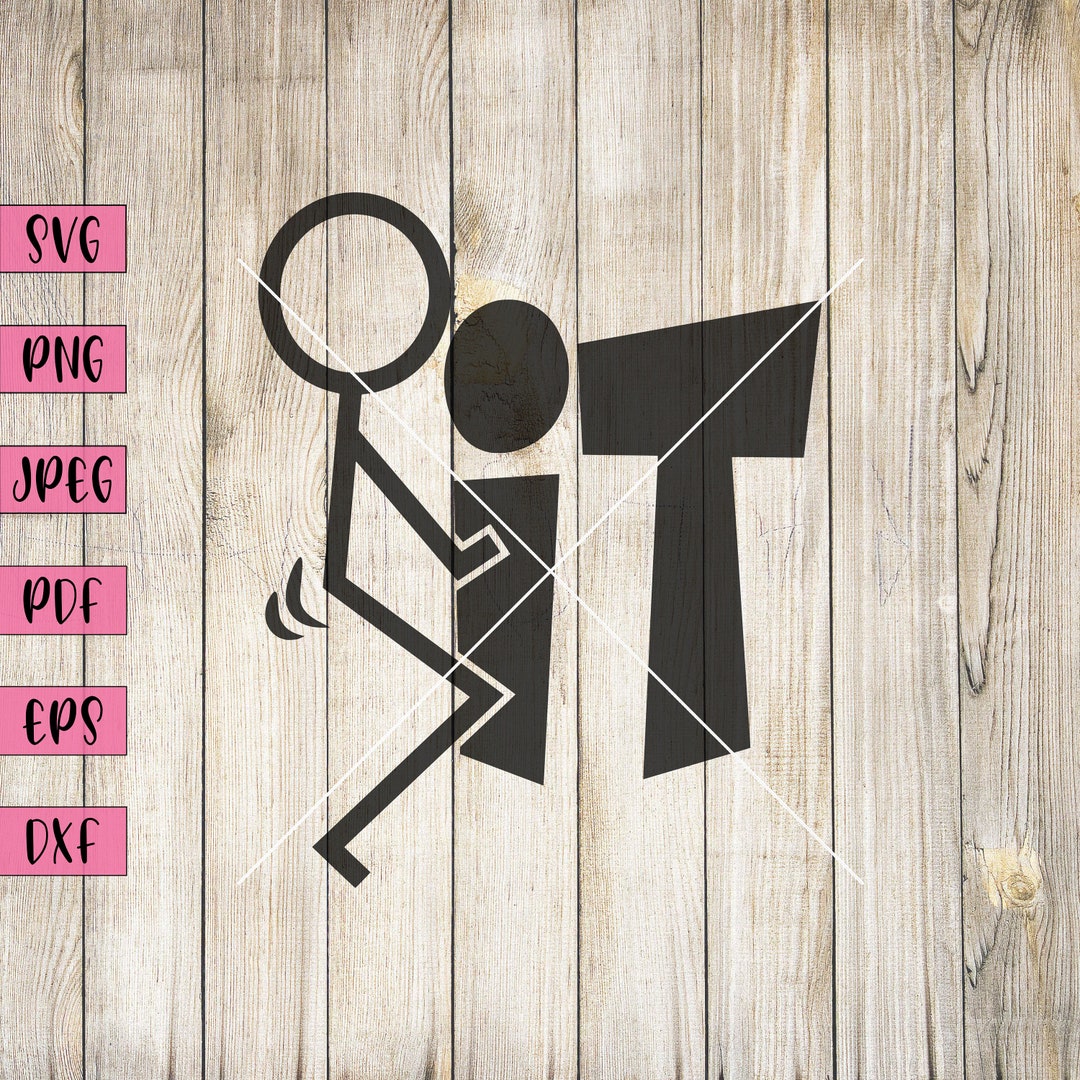 Funny Stick Figure Car Decal: Rude SVG Clipart (digital Download) - Etsy