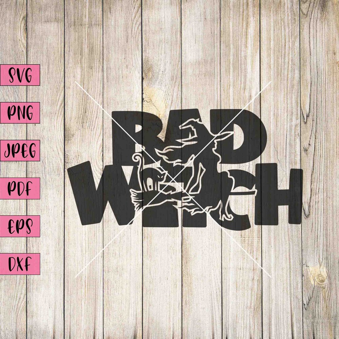 Bad Witch Svg, Halloween Witch Clipart, Halloween Decorations Witch ...