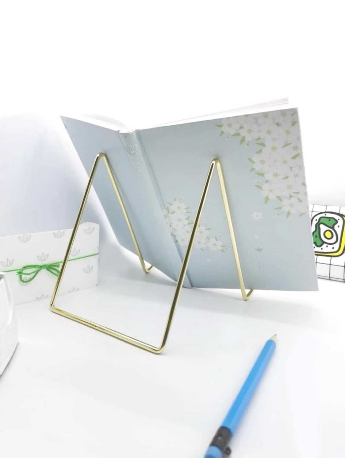 Metal Book End Book Holder Folder Organiser Gold Book - Etsy