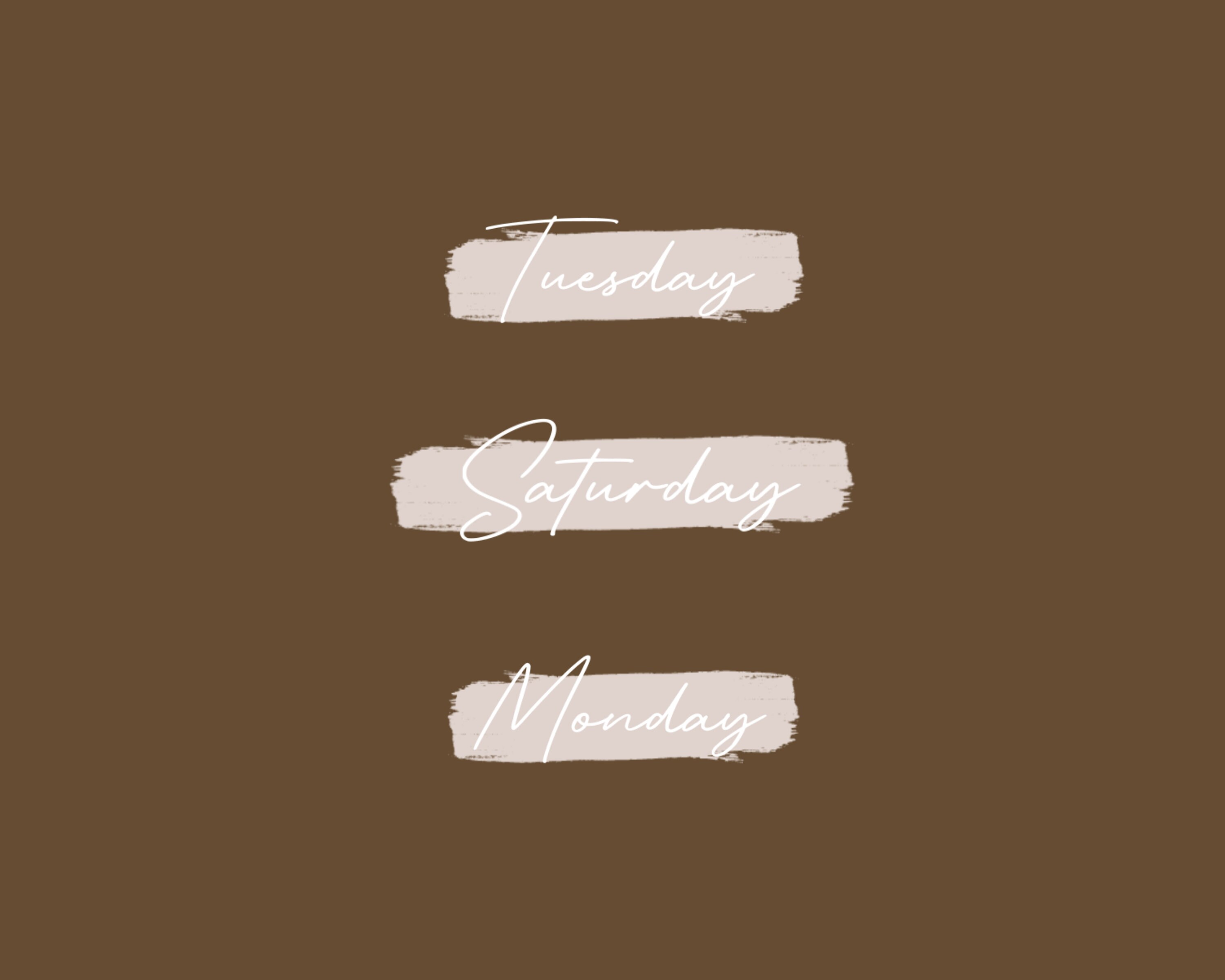 Days of the Week Brush Stroke Animation for Youtube Videos | Youtube ...