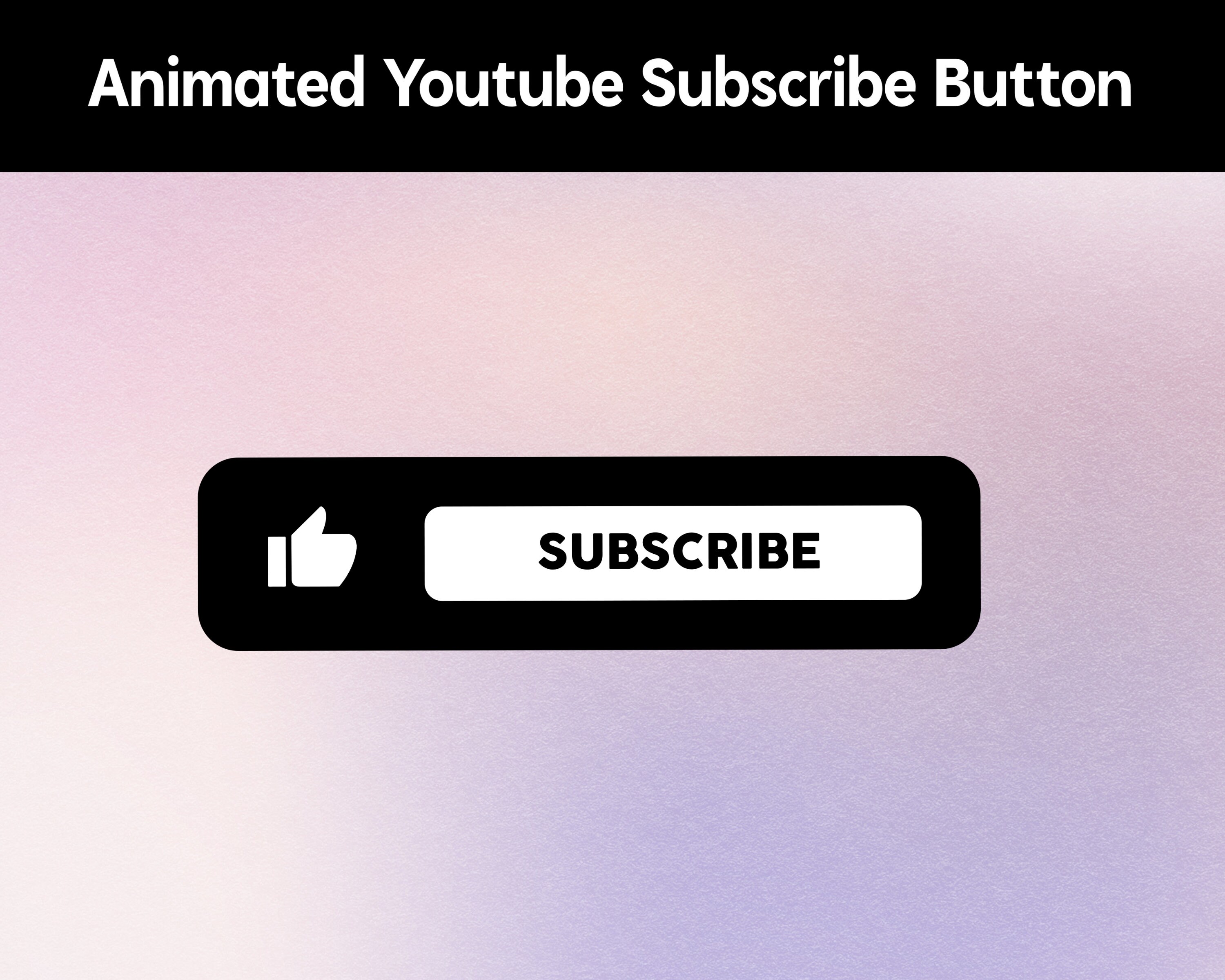 Black Animated Youtube Button | Black Subscribe Button Animation ...