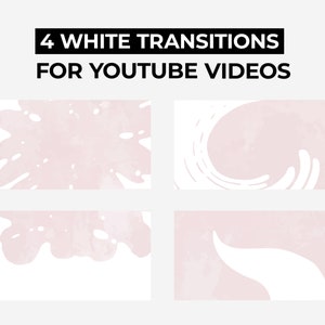 4 White Liquid Wavy Transitions for Videos | Transition Overlays for ...