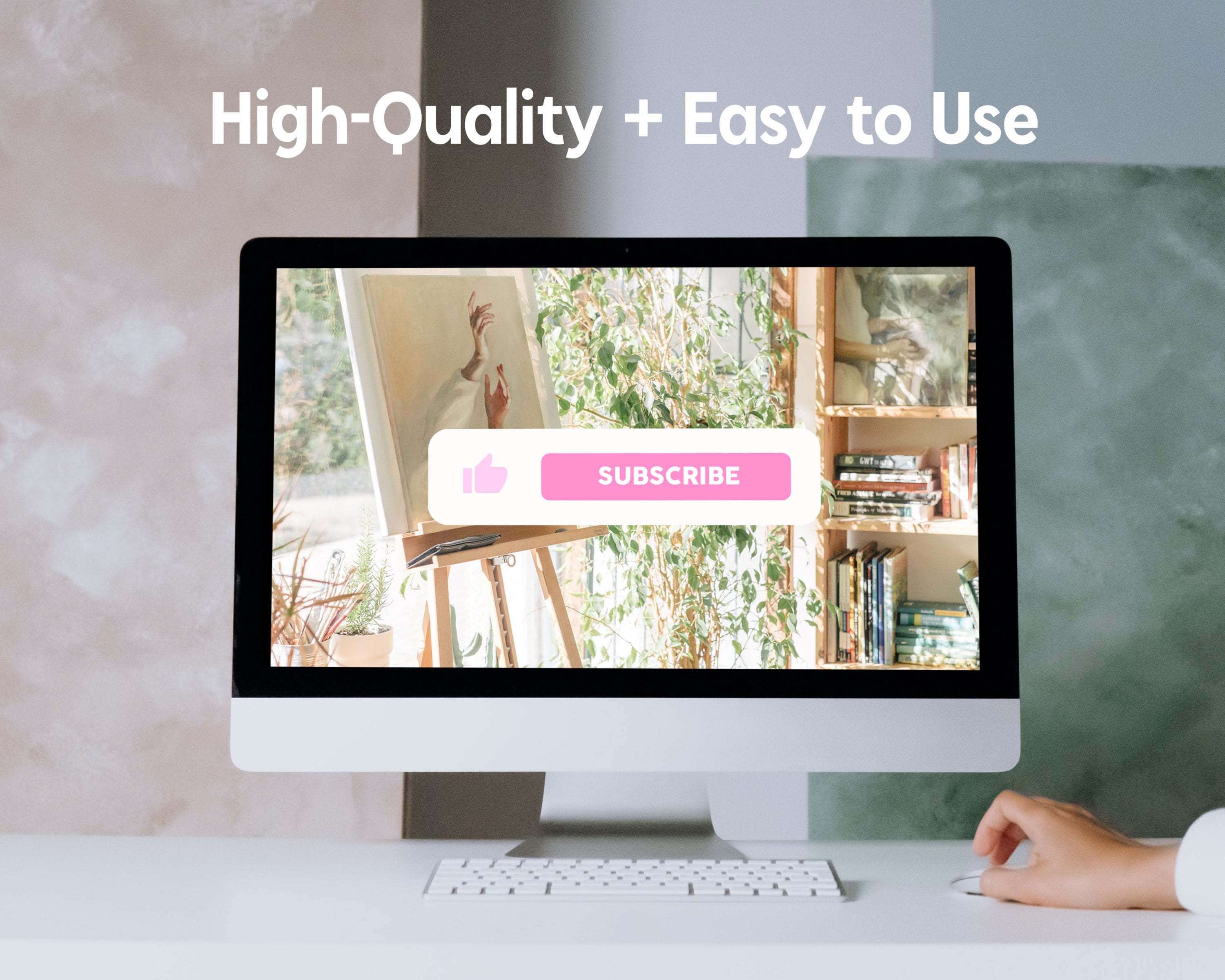 Pink Animated Youtube Button | Pink Subscribe Button Animation ...