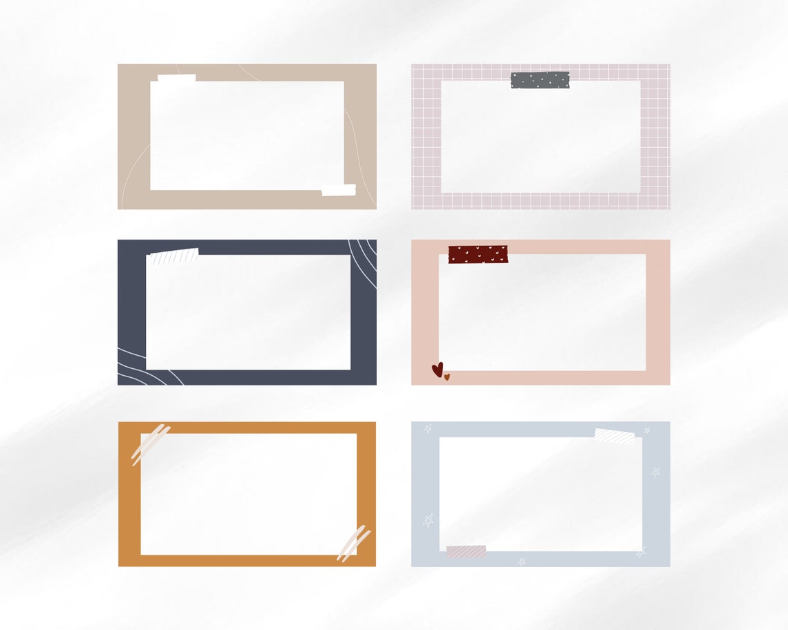 6 VIDEO FRAMES / Borders for Youtube Videos - Etsy