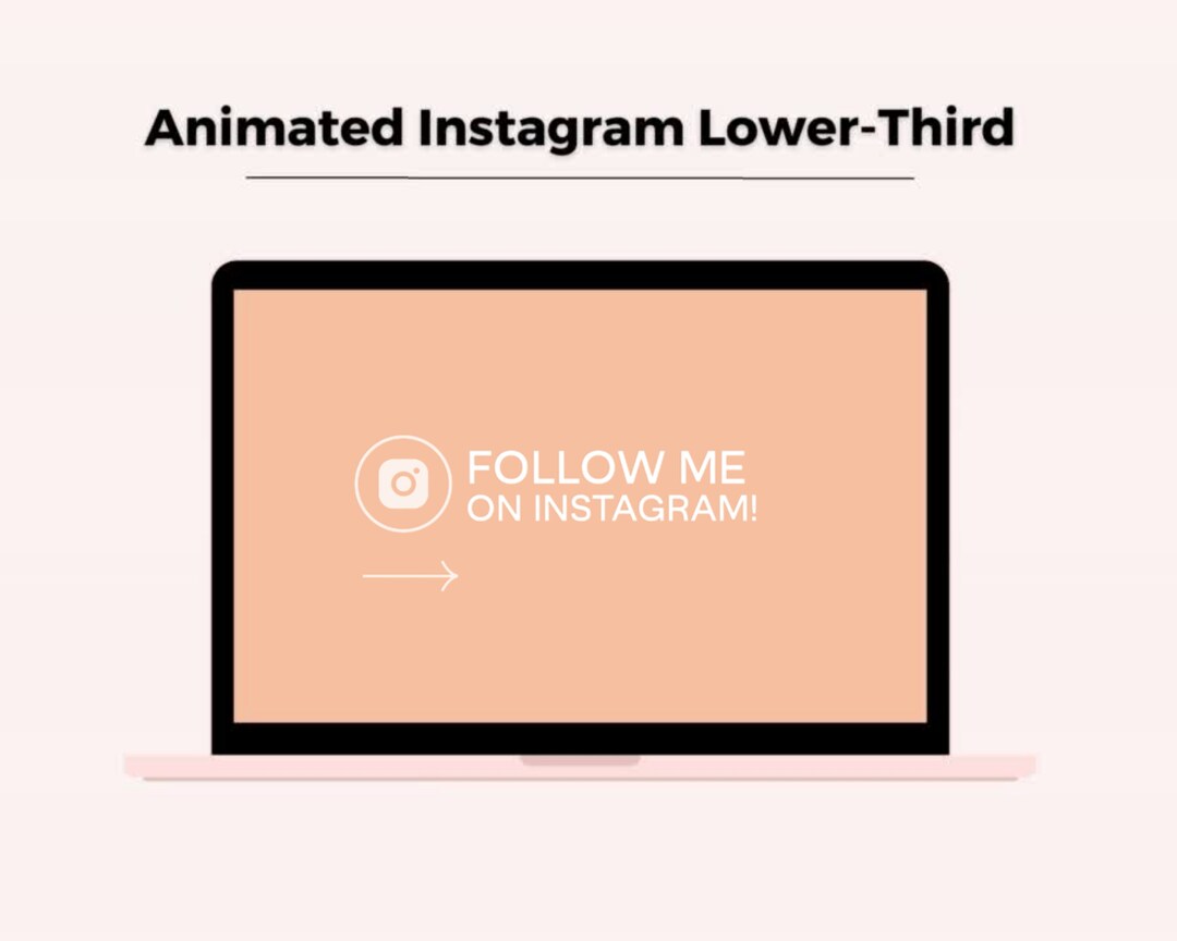 Animated INSTAGRAM Social Media Tags for Youtube Videos | Lower-thirds ...