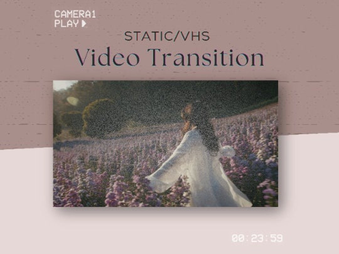 VHS / TV STATIC Transition for Videos | Transition for Editing | Video ...