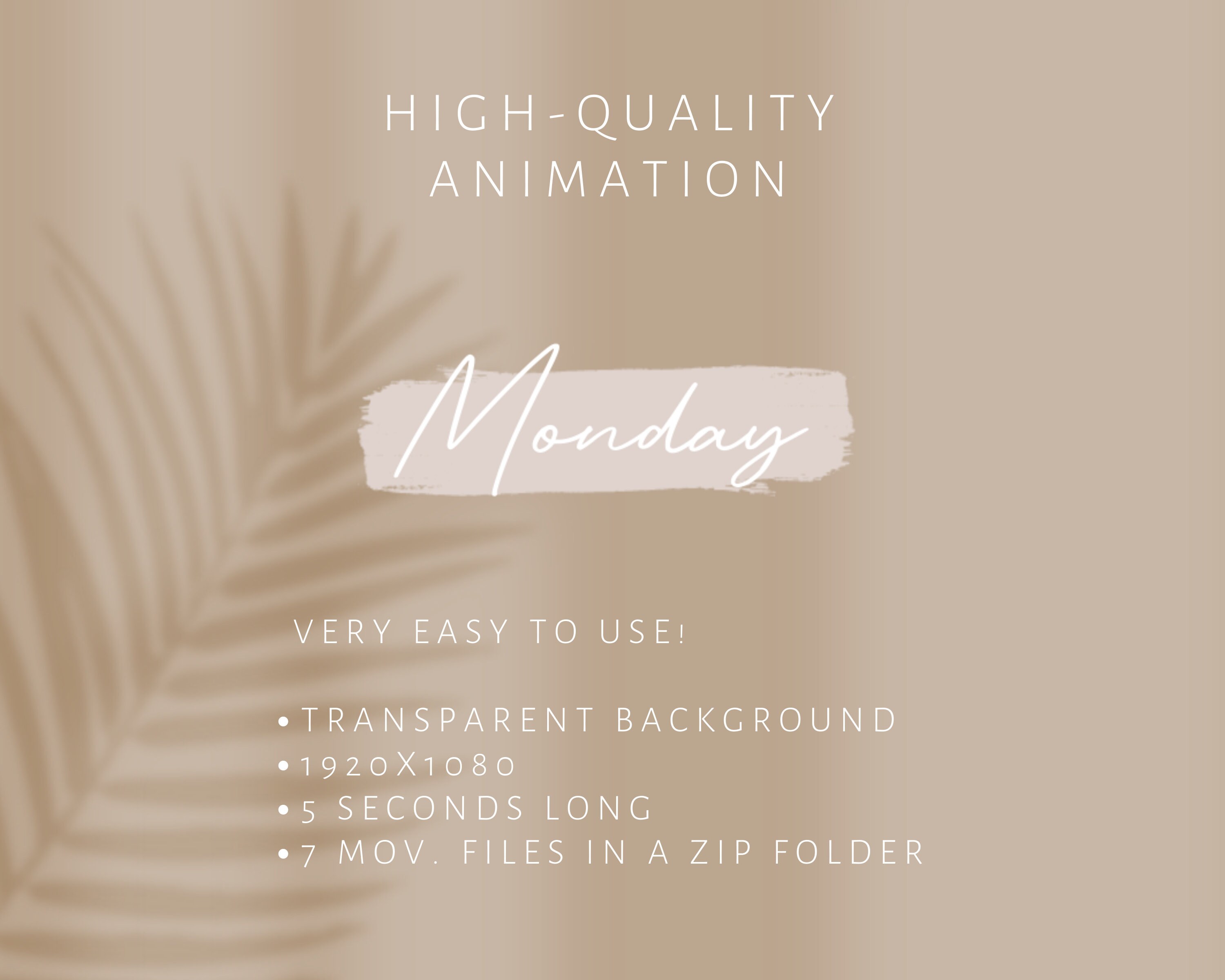 Days of the Week Brush Stroke Animation for Youtube Videos | Youtube ...