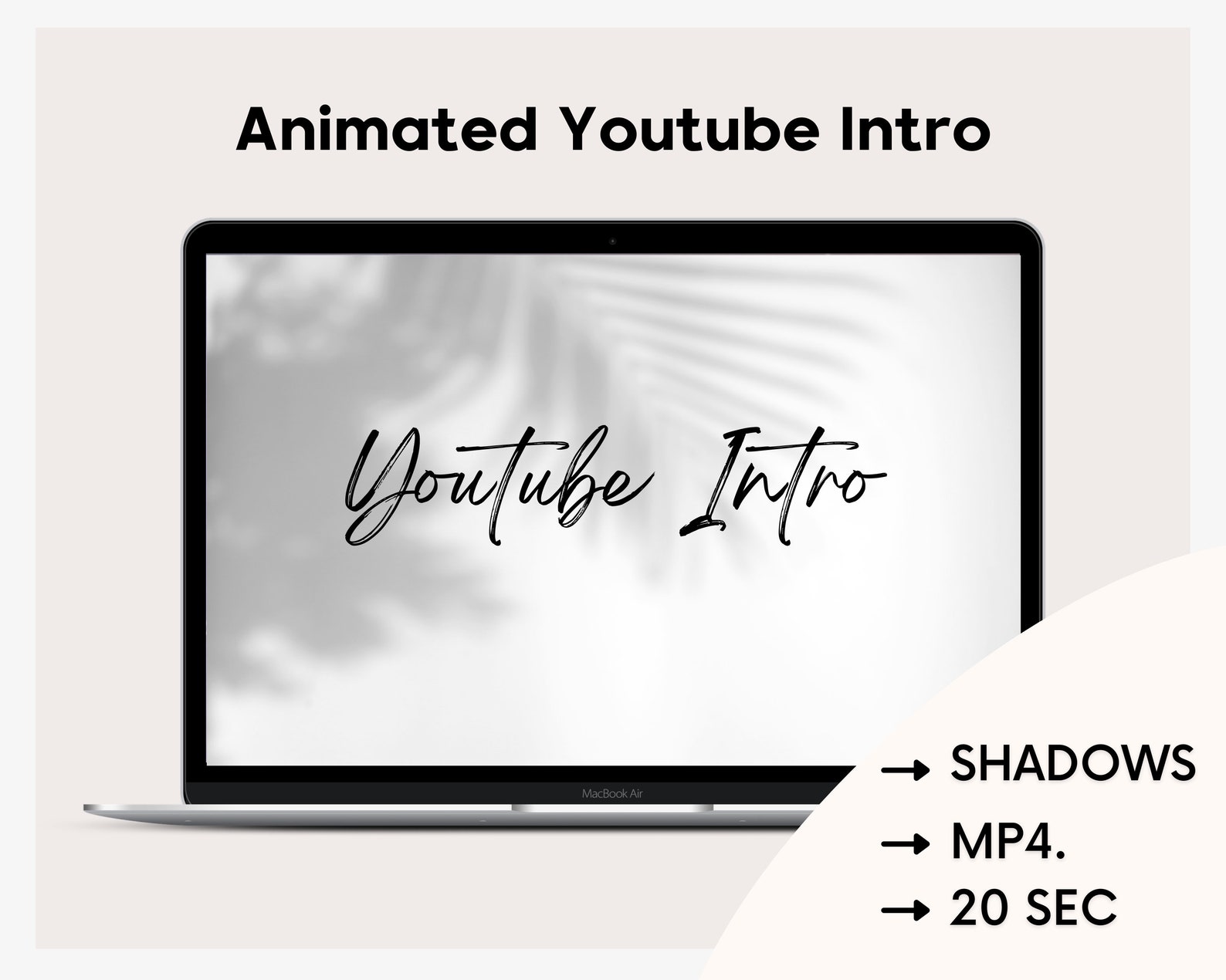 Animated Youtube Intro Custom Intro for Youtube Modern - Etsy