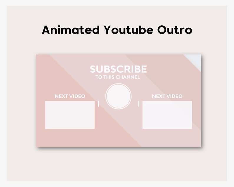 Animated Minimal Youtube Outro | Youtube Branding Video-editing ...