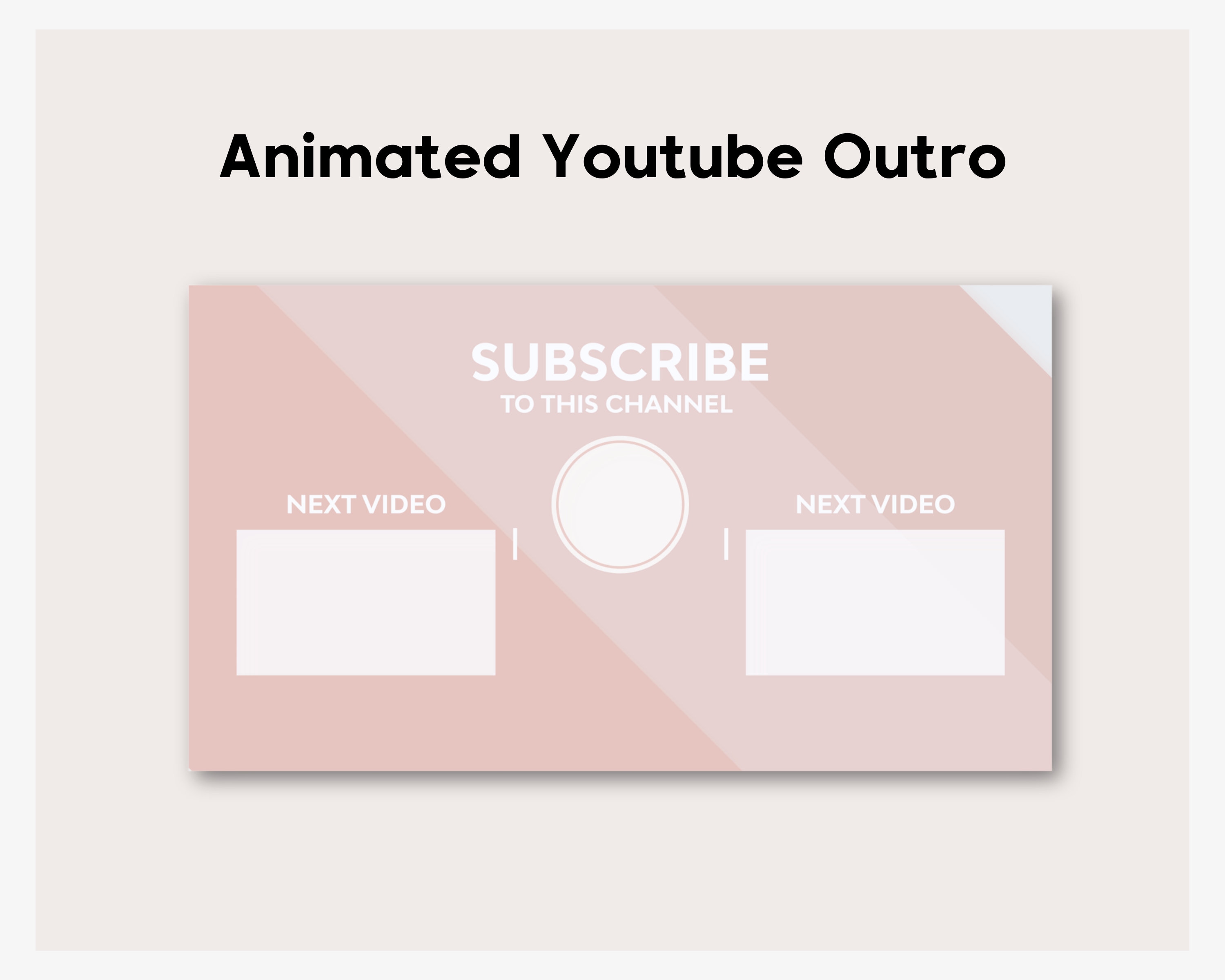 Animated Minimal Youtube Outro | Youtube Branding Video-editing ...