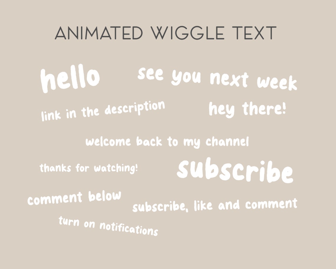 HANDWRITTEN VLOG TEXT for Youtube Videos - Handwritten Animated ...
