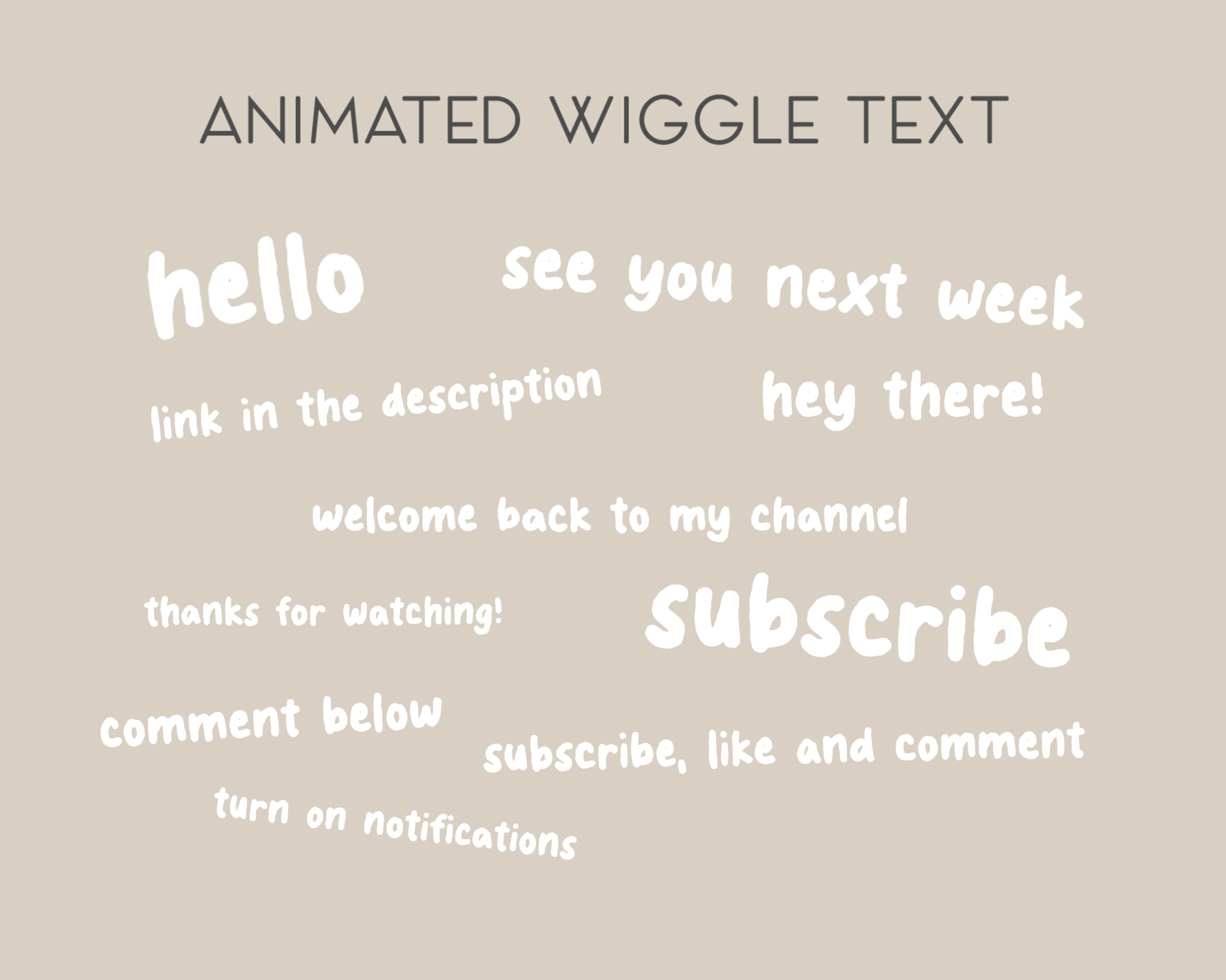 HANDWRITTEN VLOG TEXT for Youtube Videos Handwritten - Etsy