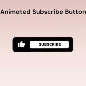 Black Animated Youtube Button | Black Subscribe Button Animation ...