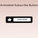 Black Animated Youtube Button | Black Subscribe Button Animation ...