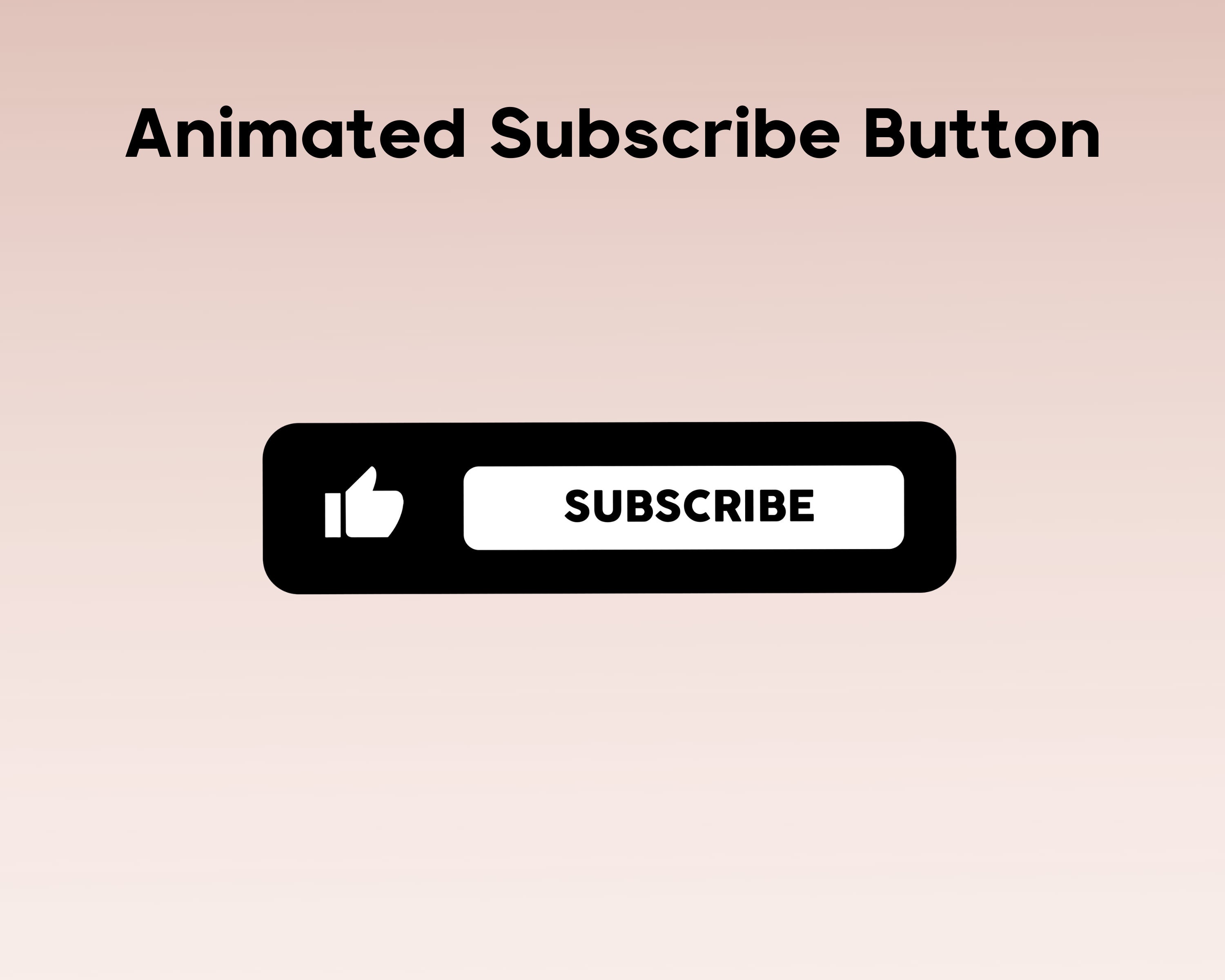 Black Animated Youtube Button | Black Subscribe Button Animation ...