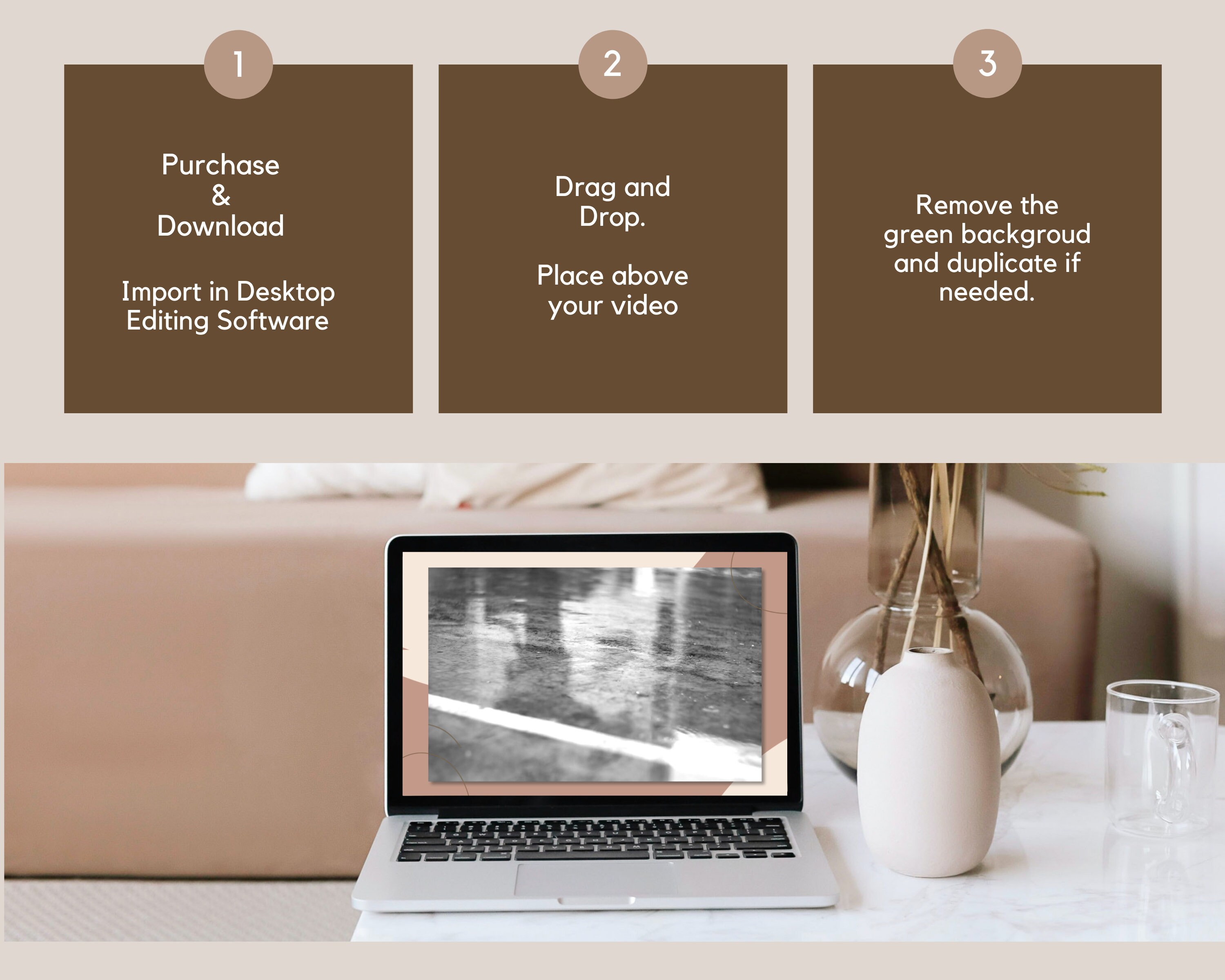 Animated BOHO Video Borders Animated Frames for Videos Video-editing ...