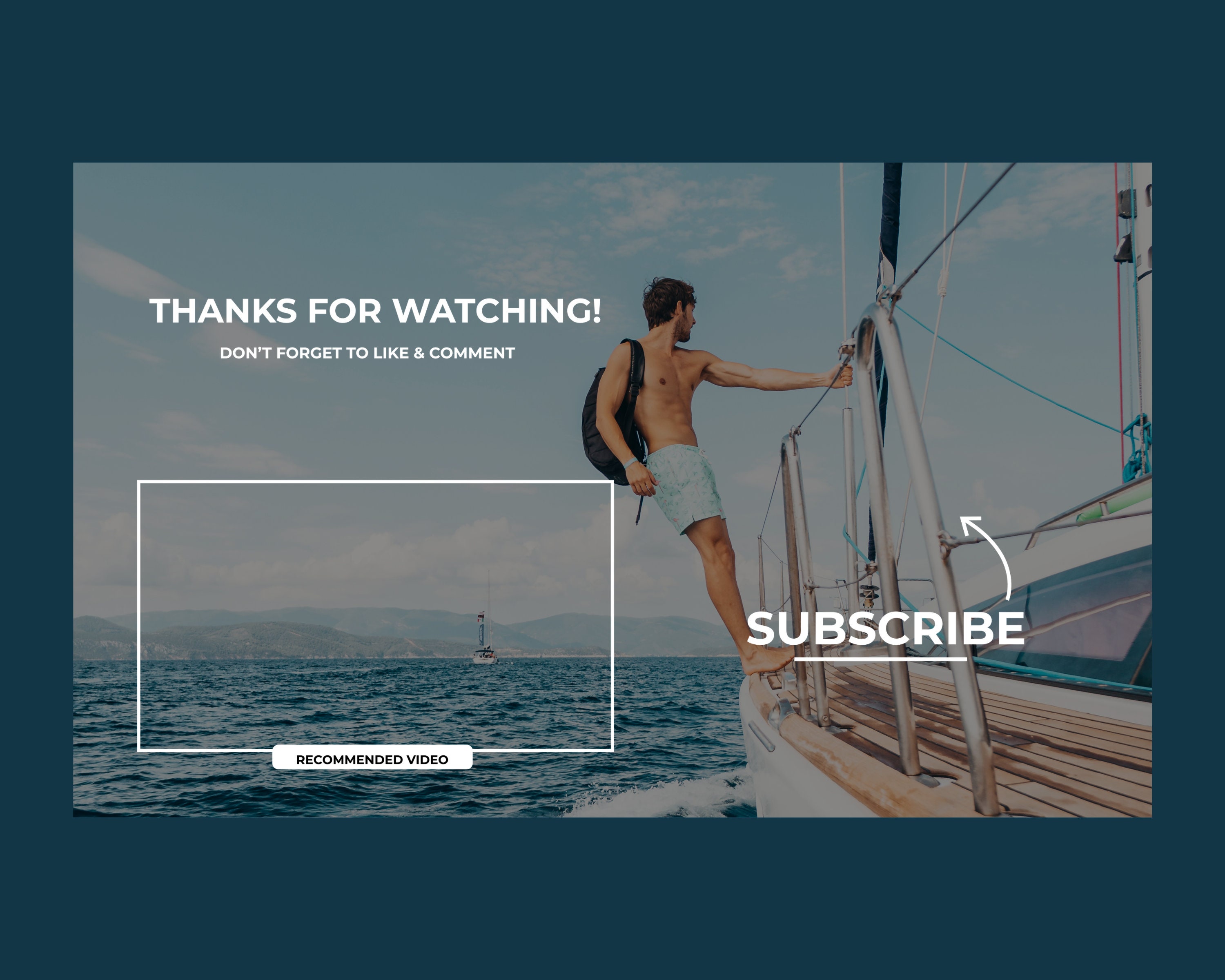Animated Transparent Youtube Outro | Youtube Branding and Video-editing ...