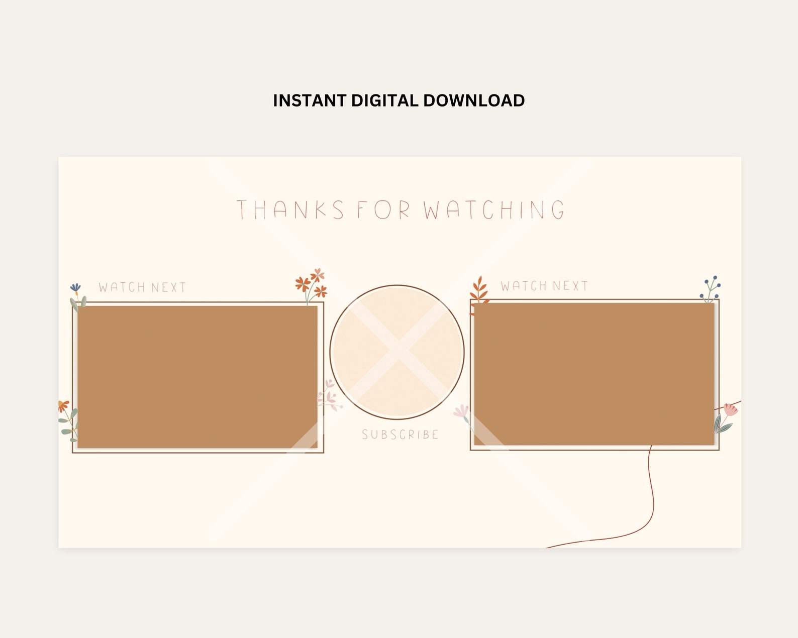 Animated Youtube Outro - Animated Flowers/spring Outro| Youtube ...