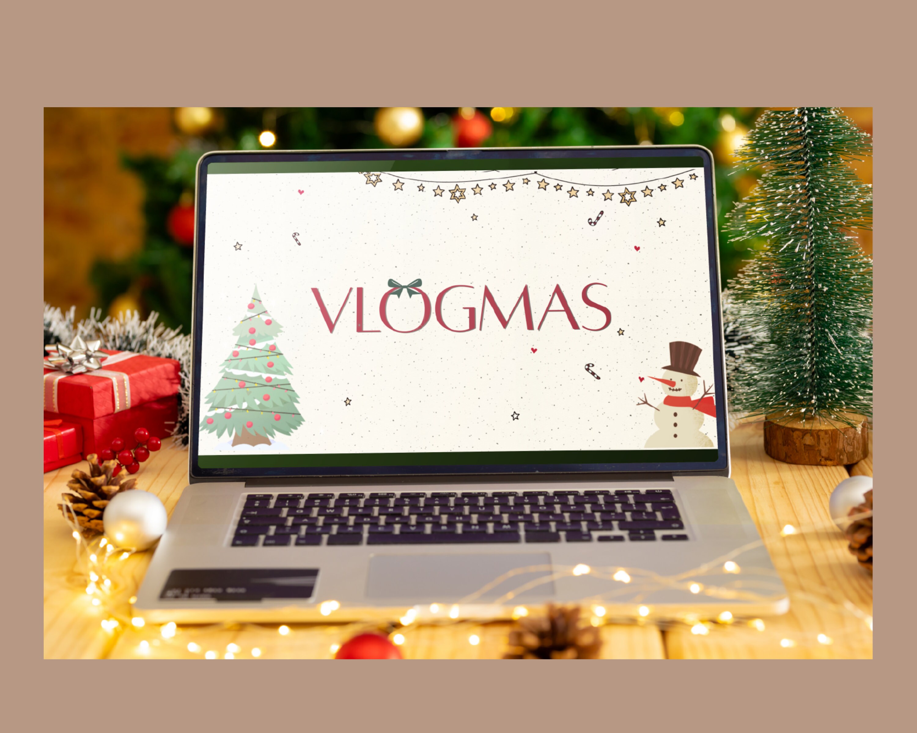 CHRISTMAS|VLOGMAS Youtube INTRO Template | Youtube Animated Intro ...