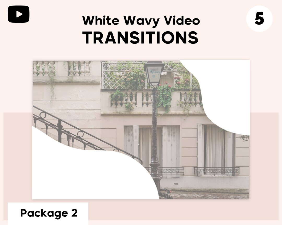 5 White Transitions for Videos - Part 2 - Etsy