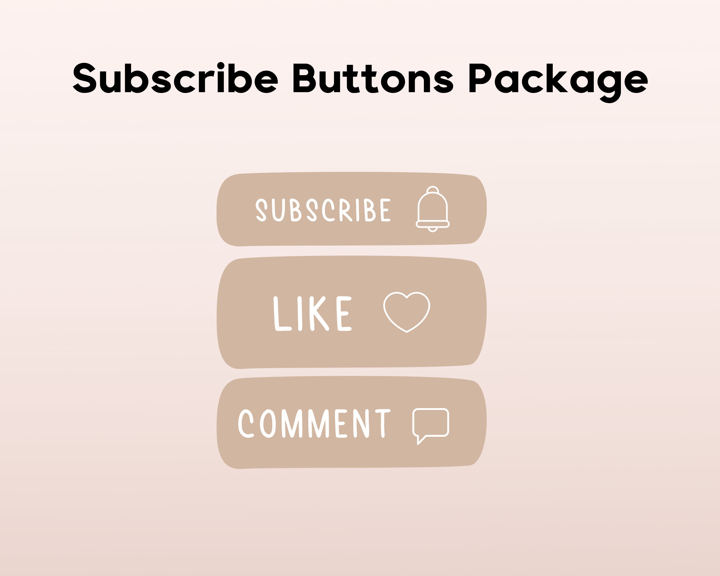 Youtube Buttons Package Beige Youtube Buttons Png Transparent Images ...