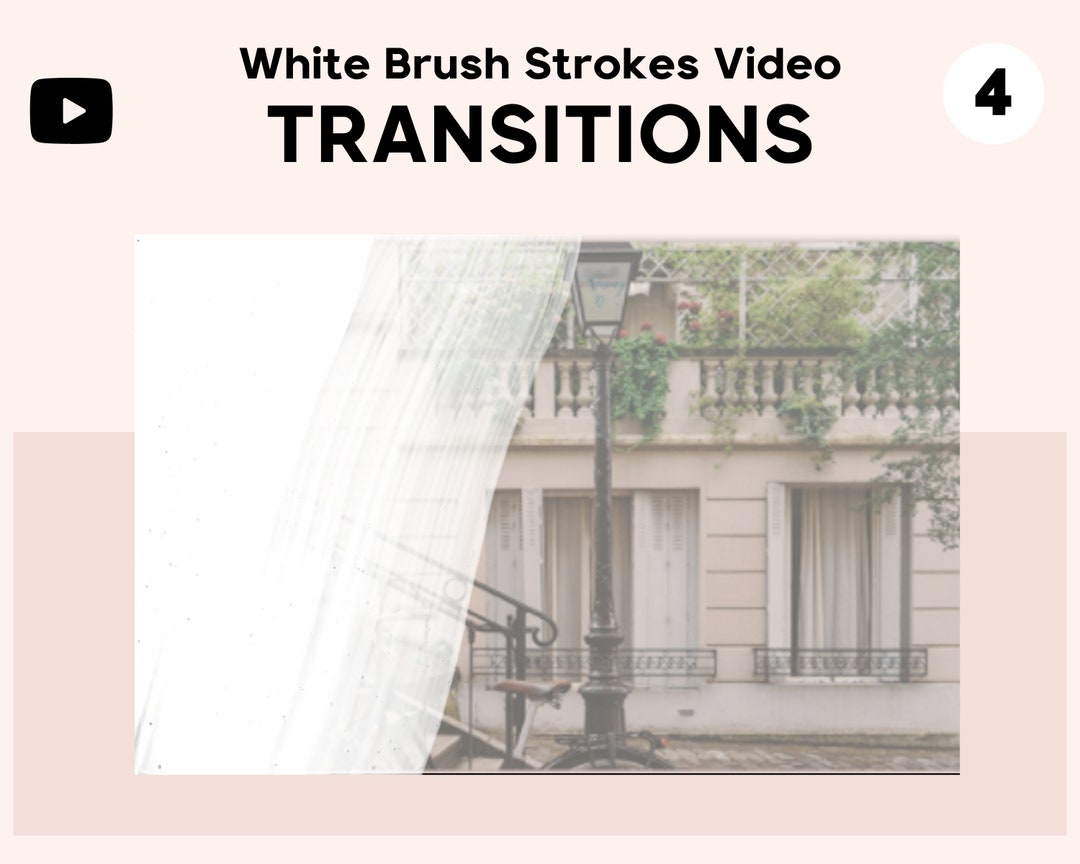 White Brush Transitions for Videos | Transition Overlays for Youtube ...