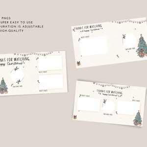 CHRISTMAS|VLOGMAS Youtube Endscreen Card | Youtube Outro Png | Cute ...