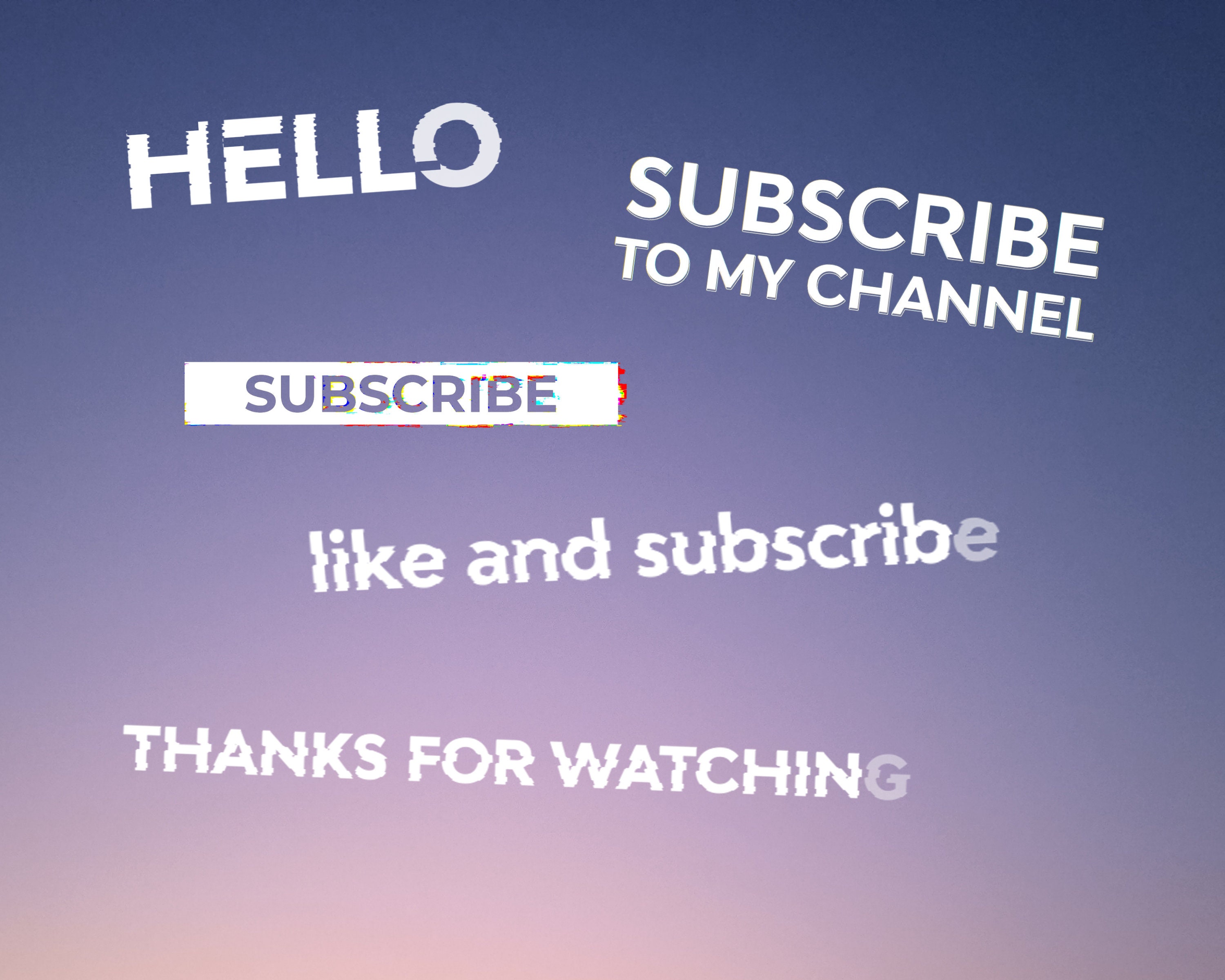 Glitch Text Animations for Youtube Videos Animated Text - Etsy