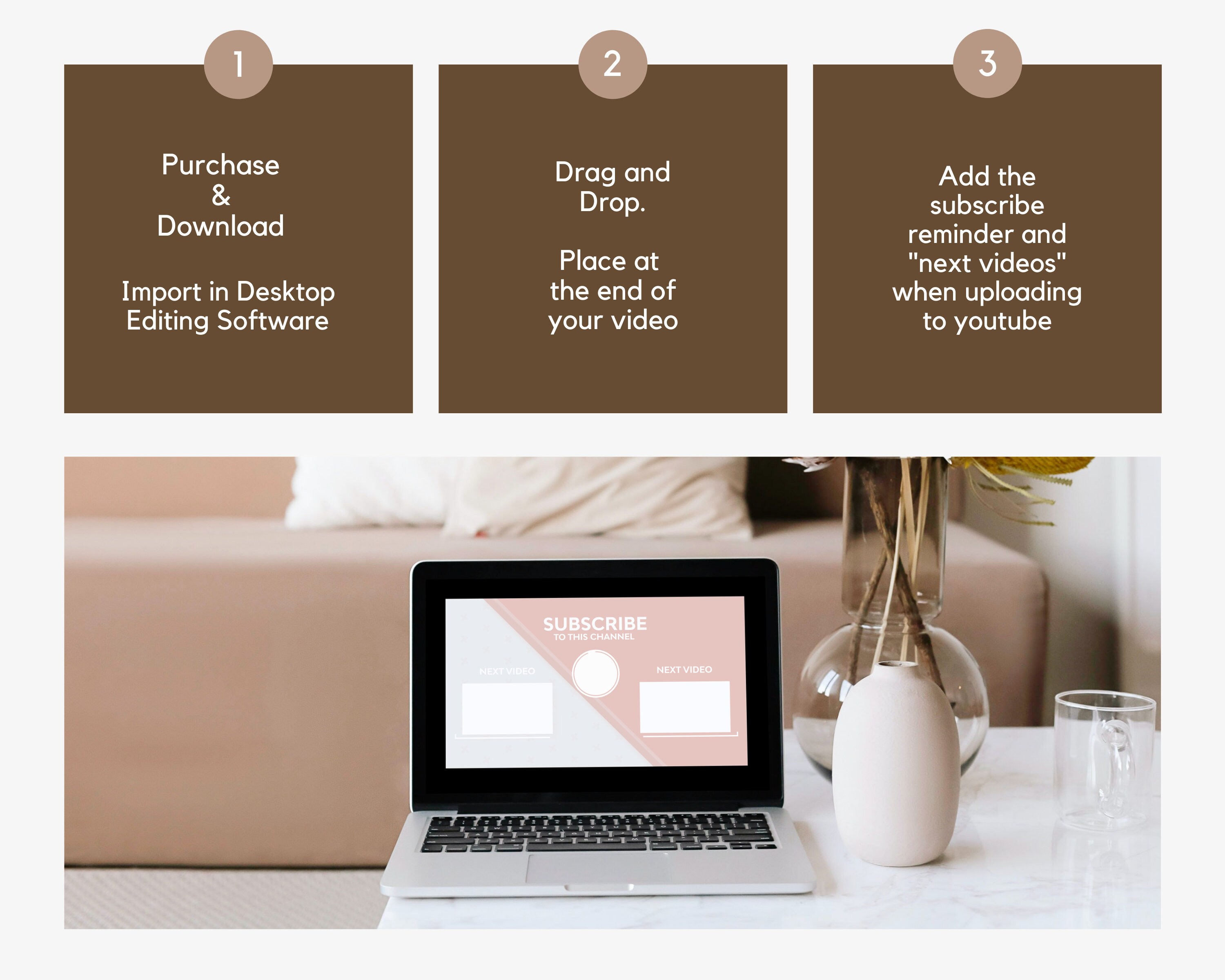 Animated Minimal Youtube Outro | Youtube Branding Video-editing ...