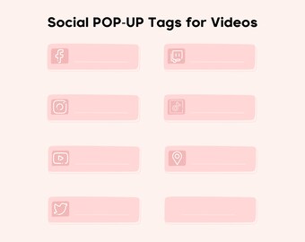 PNG Tags OVERLAYS for Youtube Videos Youtube Editing - Etsy