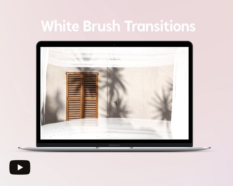 White Brush Transitions for Videos Transition Overlays for - Etsy