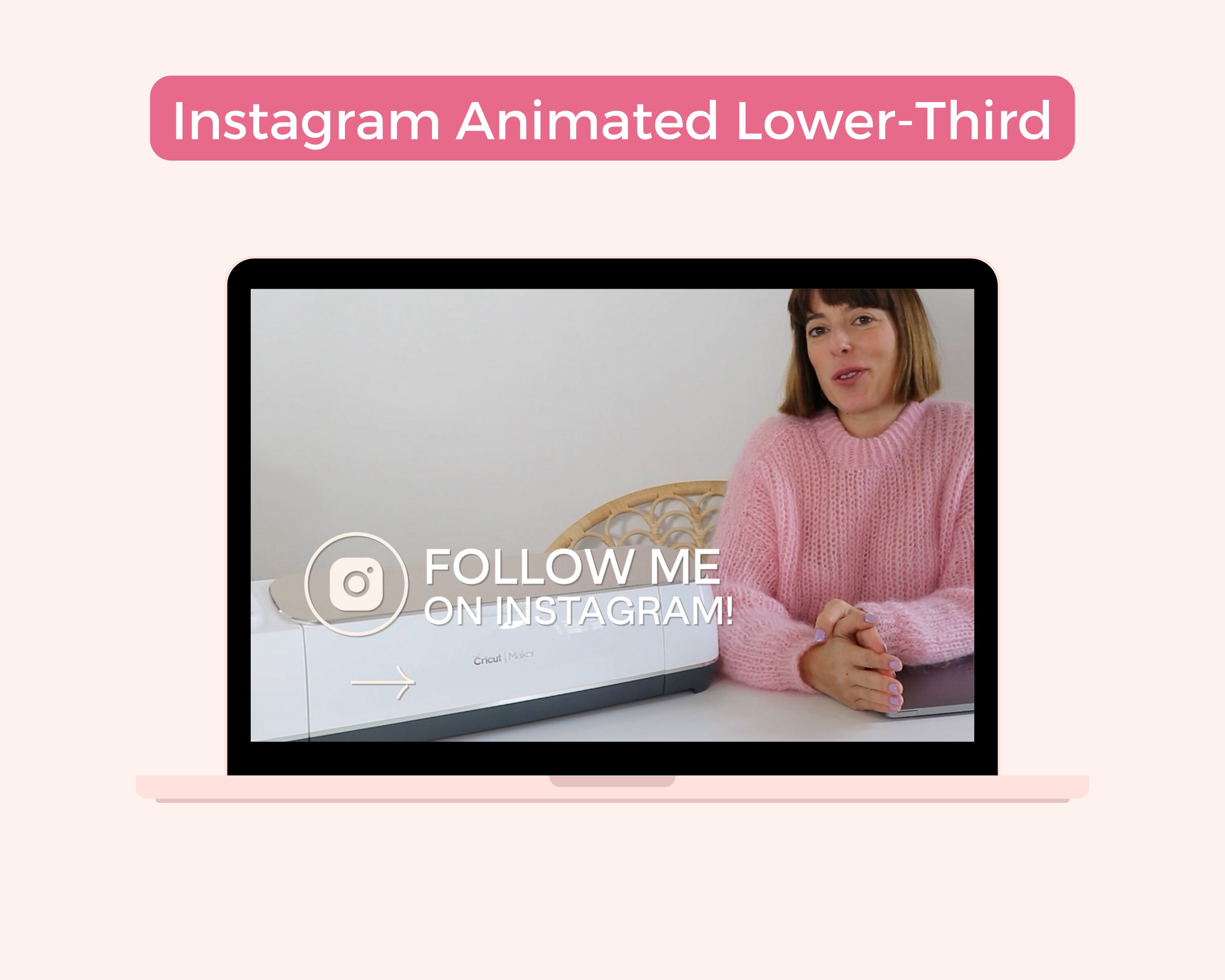 Animated INSTAGRAM Social Media Tags for Youtube Videos | Lower-thirds ...