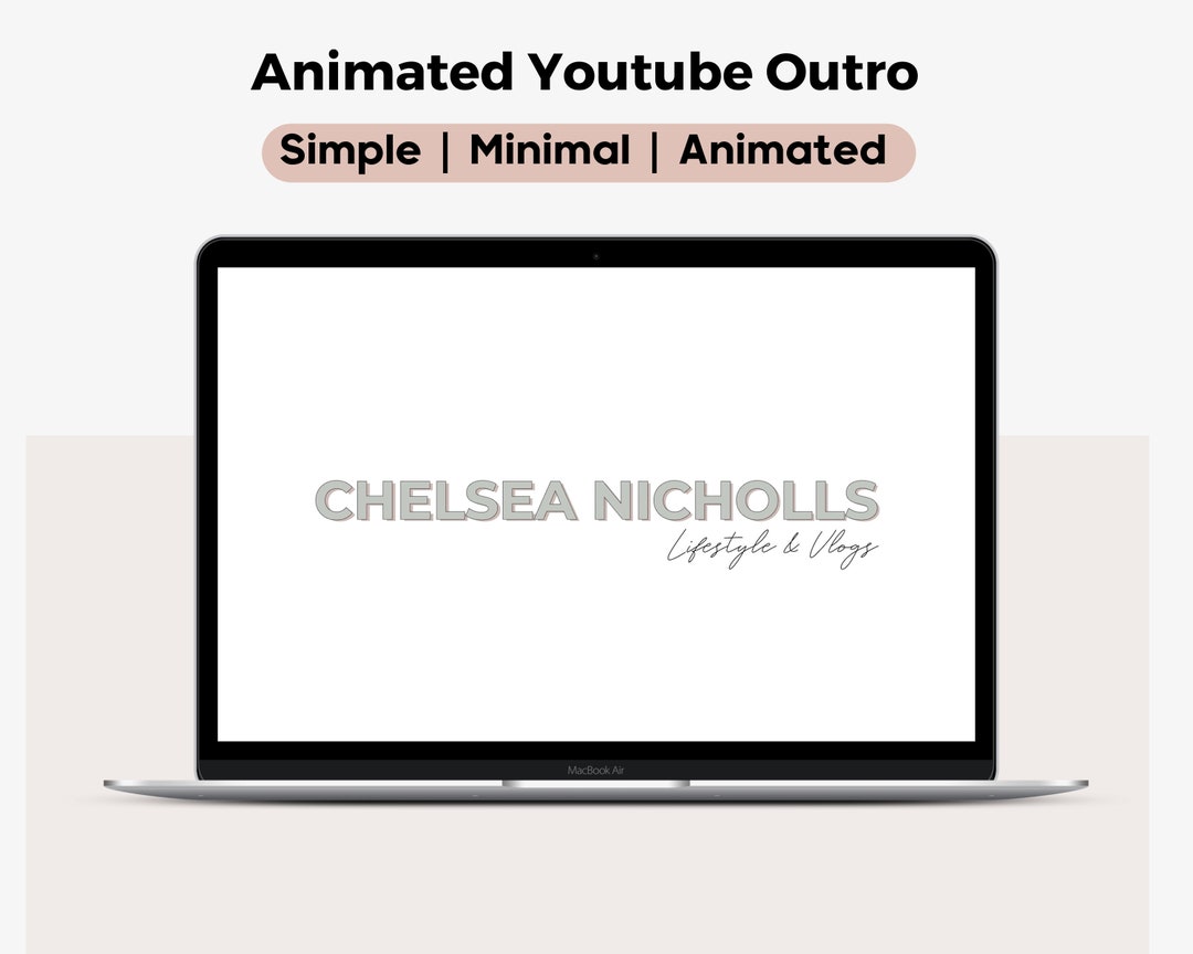Animated Youtube Intro | Custom Intro for Youtube | Modern, Simple and Minimal Intro | Aesthetic ...
