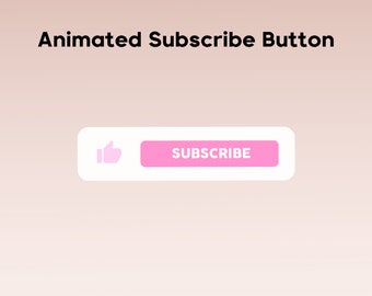 PINK Youtube Subscribe Button, Youtube Pop up Subscribe Bar, Subscribe ...
