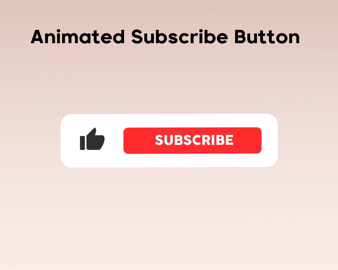 Animated Youtube Button | Red Subscribe Button Animation | Subscribe ...