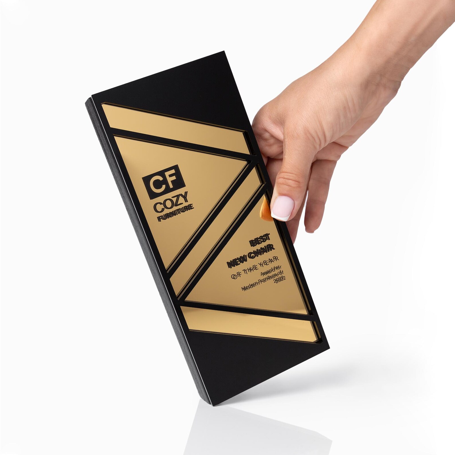 UV Print Acrylic Plywood Trophy, Modern Recognition Award - Etsy