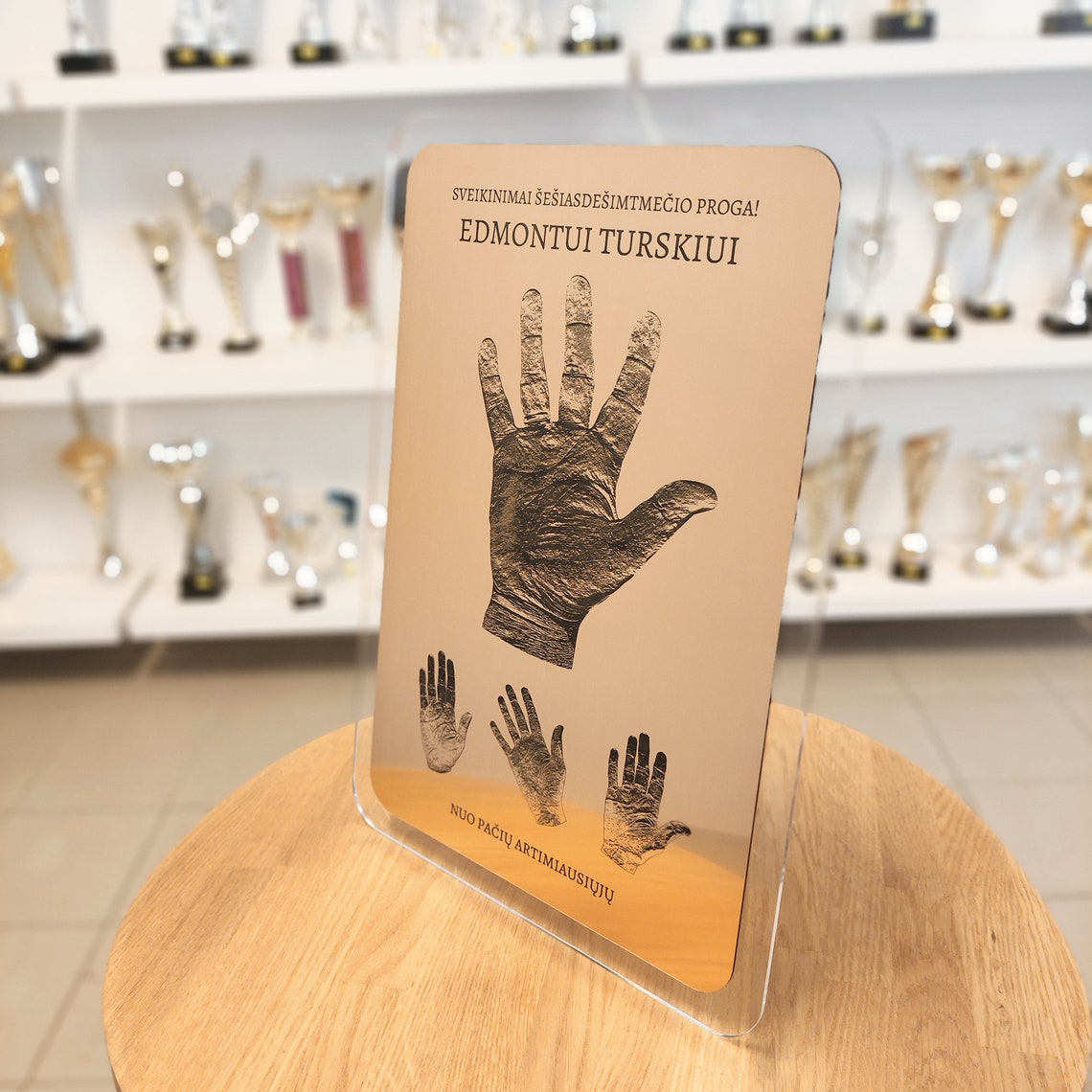 Engraved Family Hands Plaque Family Hand Prints Personalized - Etsy