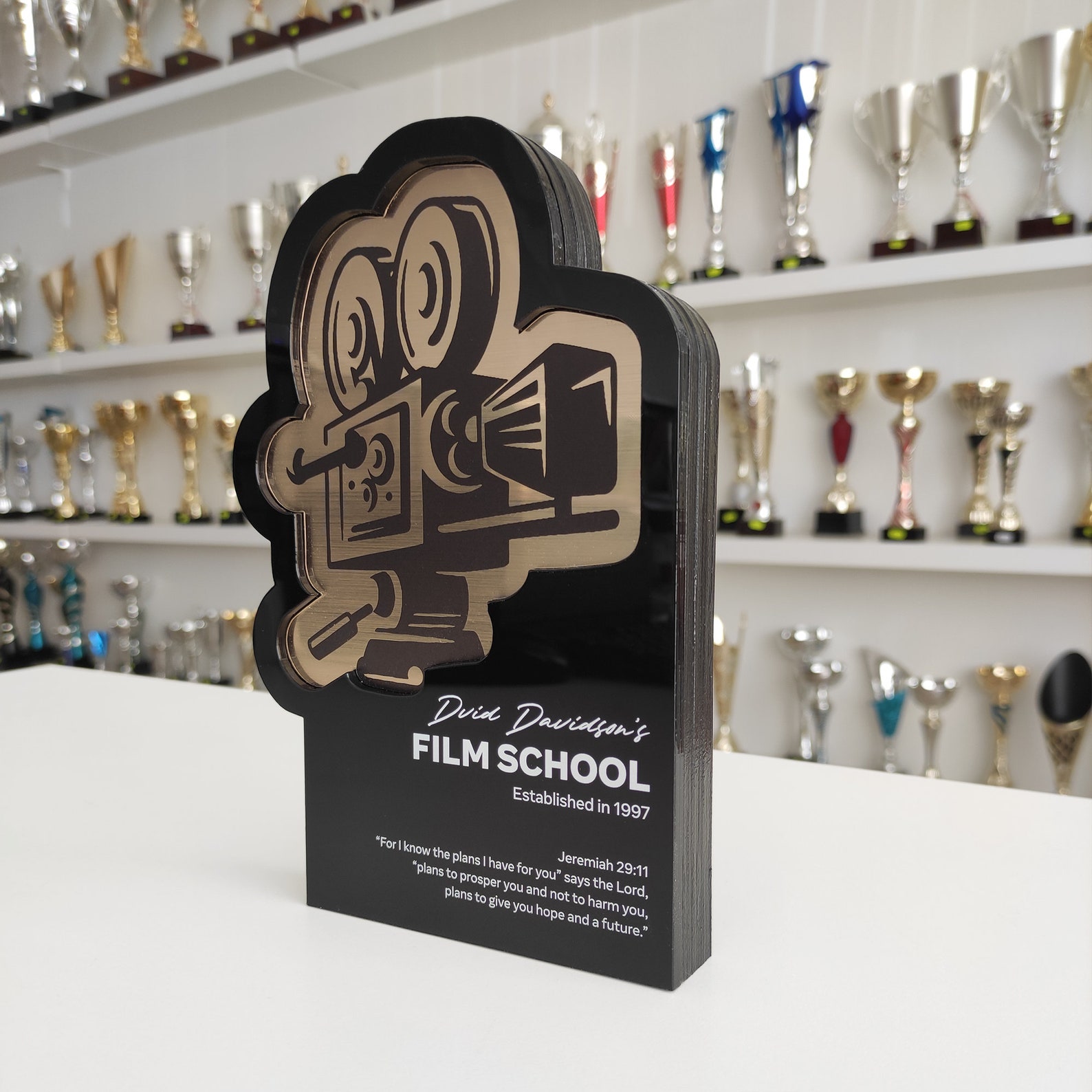 Personalized Recognition Award for Film Industry Modern - Etsy