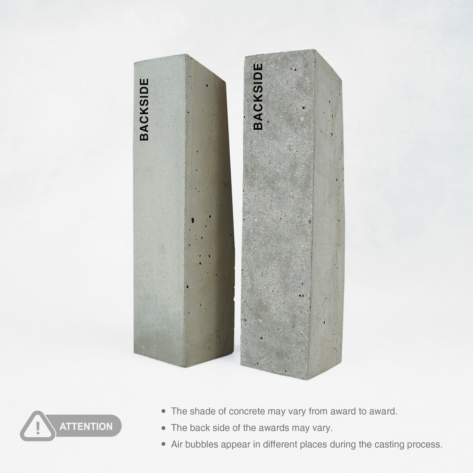 Handmade Trophy Cast From Concrete, Personalized Prize for Best ...