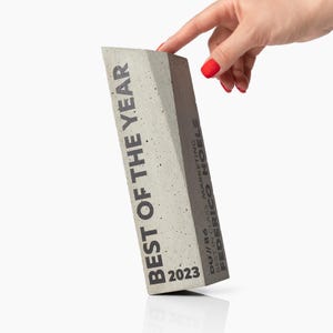 Handmade Trophy Cast From Concrete, Personalized Prize for Best ...