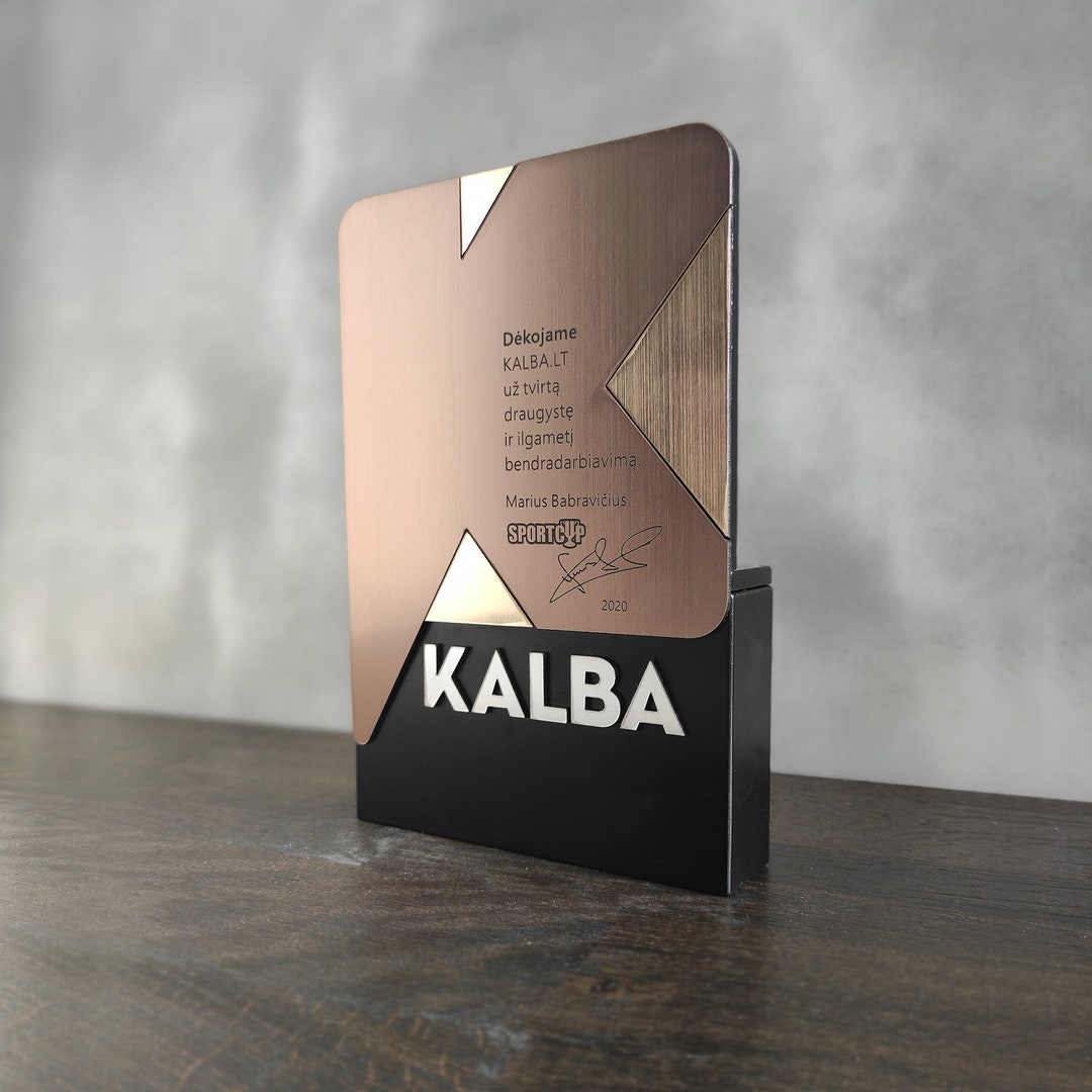 Custom Recognition Award, Modern Personalized Acrylic Trophy, Gift for ...