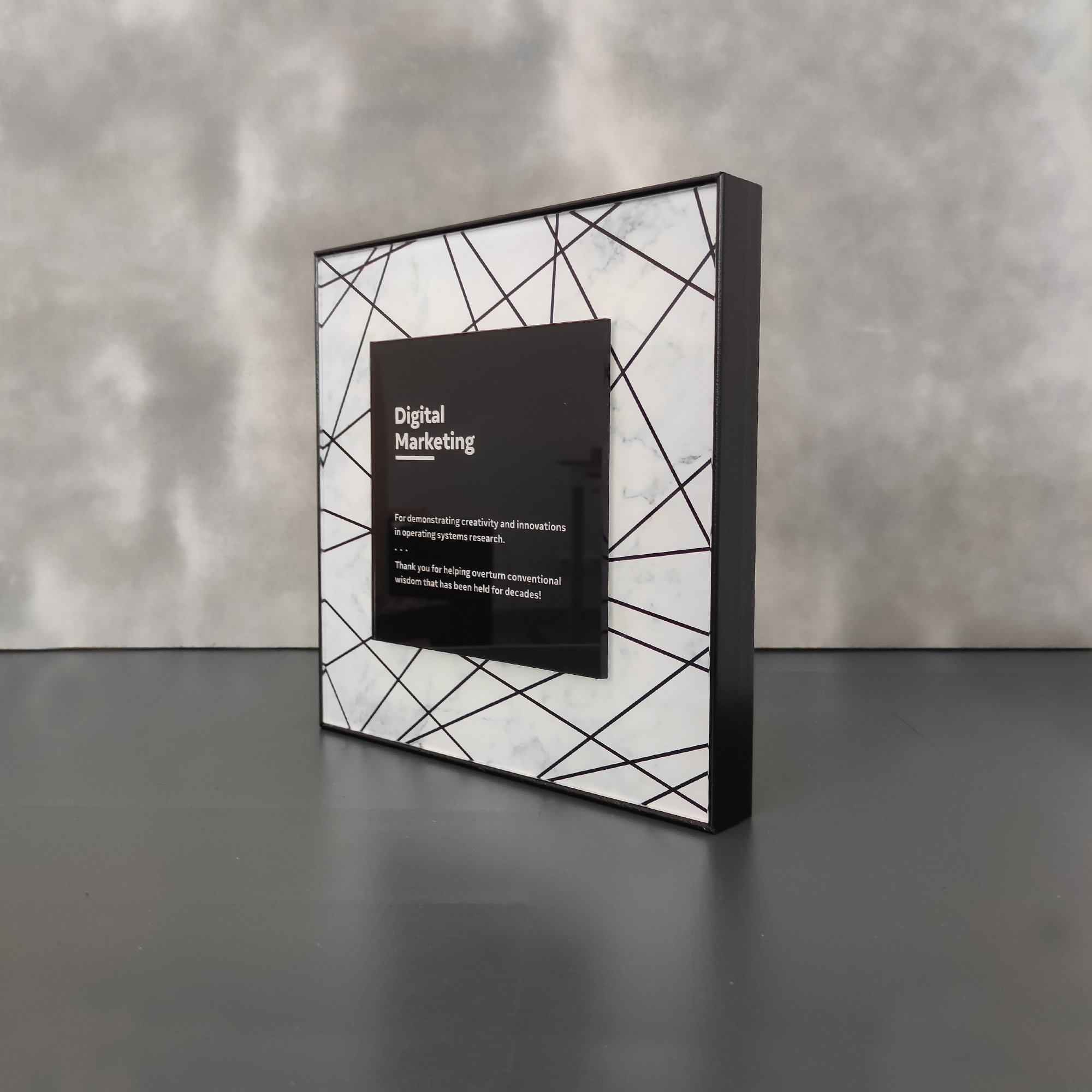 Customizable Square Metal Trophy Personalized Award Coated | Etsy Canada