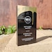 Modern and Unique Plywood Trophy Combined With Black Plexiglass and ...