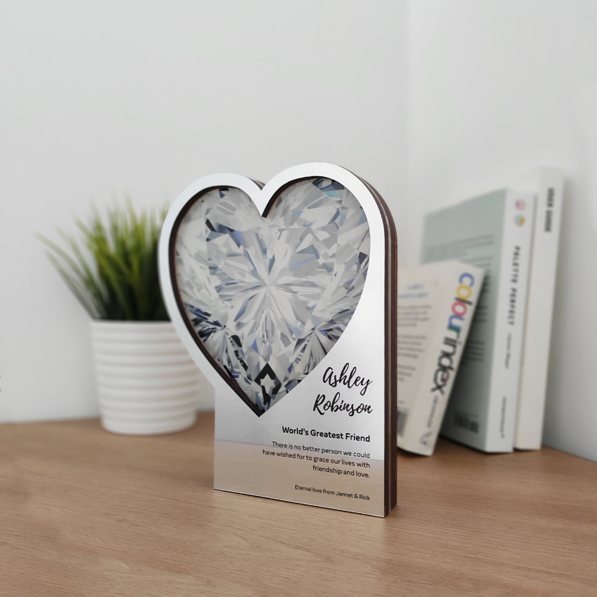 Unique Lovers Award, Love Appreciation Trophy, Valentine Personalised ...