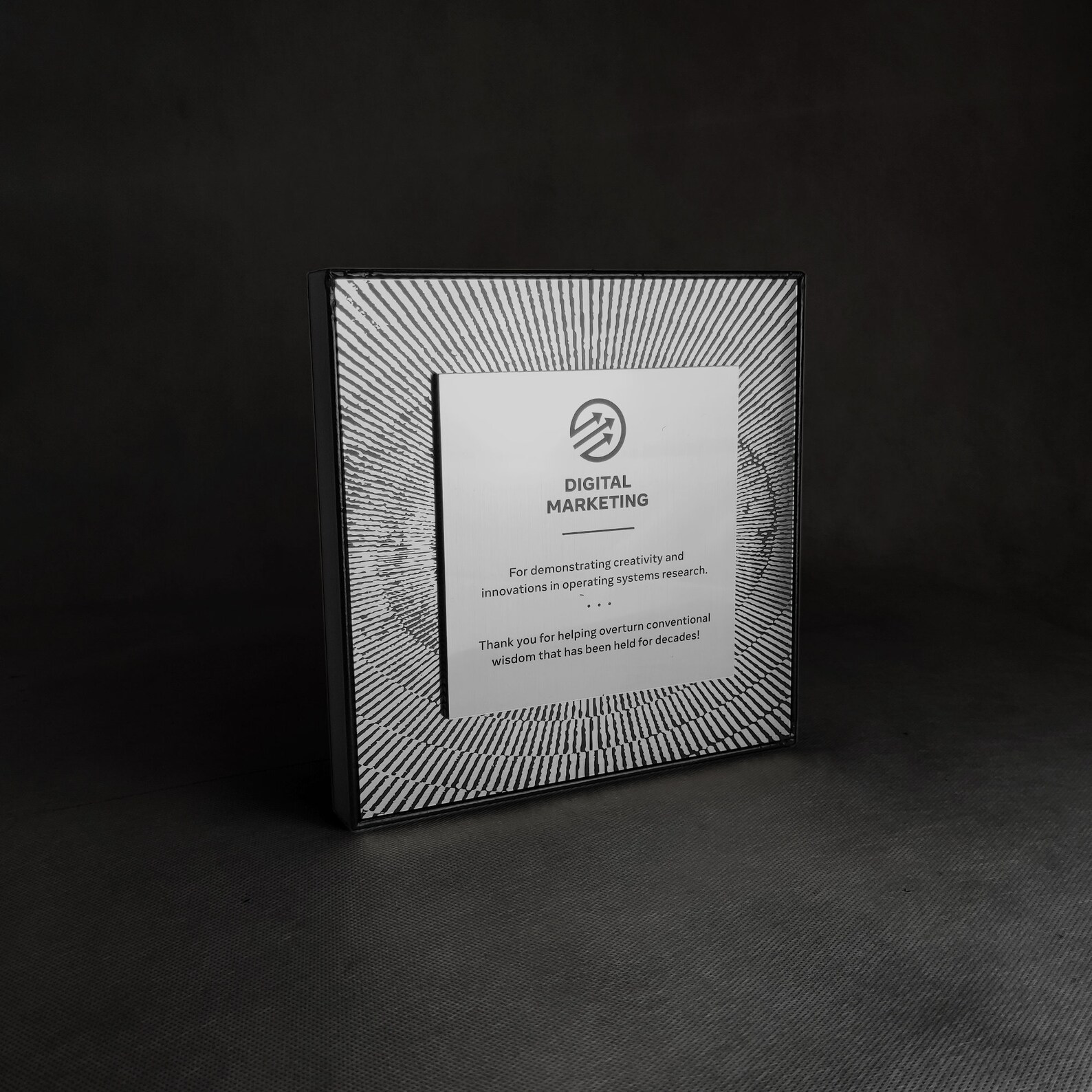 Square Metal Framed Award Bespoke Trophy Coated With UV - Etsy