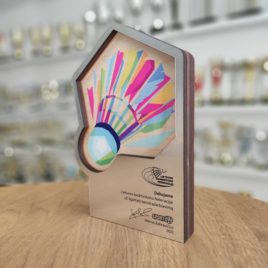 Bespoke Award Laser Engraved Trophy Personalized Office | Etsy